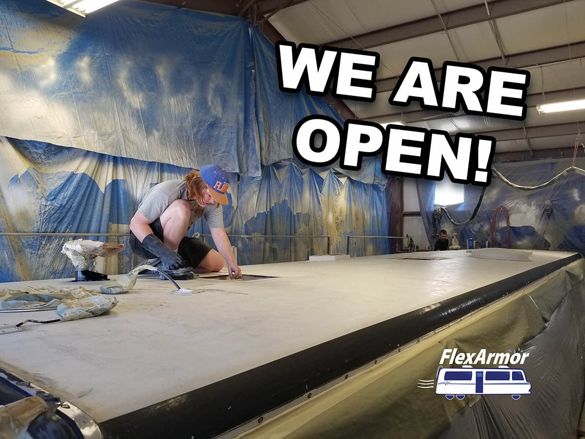 We are OPEN!! - FlexArmor